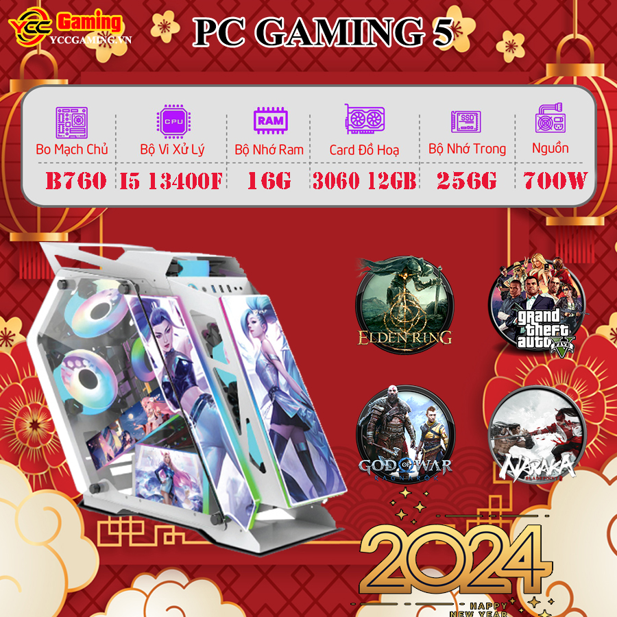 YCC GAMING 5 | YCC Gaming | PC chơi game - Maytinhviettri.vn