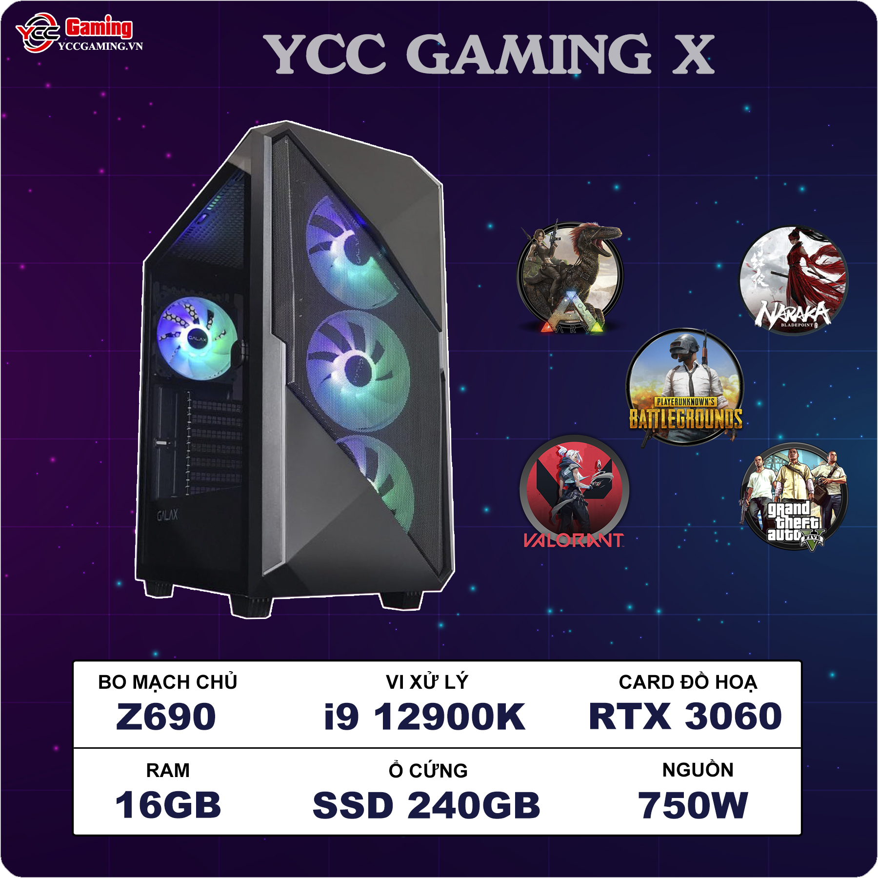 YCC GAMING 2 | YCC Gaming | Máy tính chơi game - Maytinhviettri.vn
